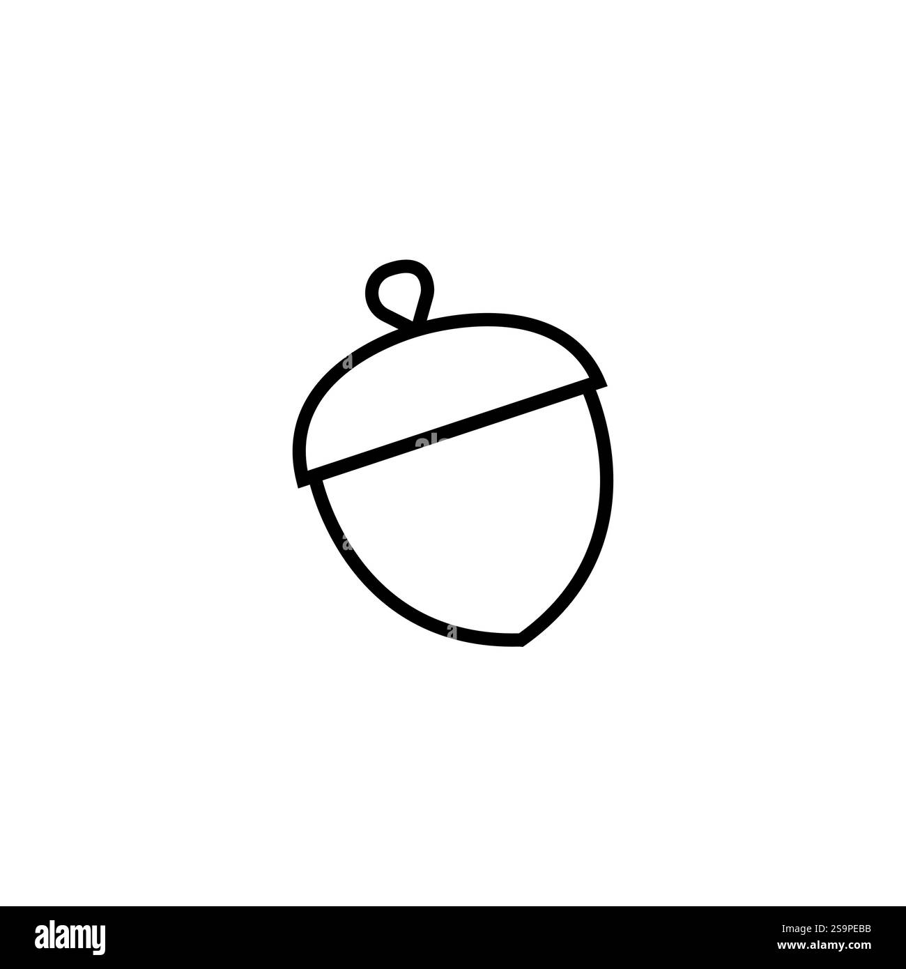 acorn nut illustration vector symbol sign Stock Vector Image & Art - Alamy