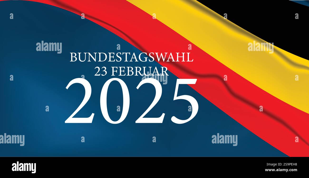 Bundestagswahl 23 februar 2025 Design Stock Vector Image & Art - Alamy