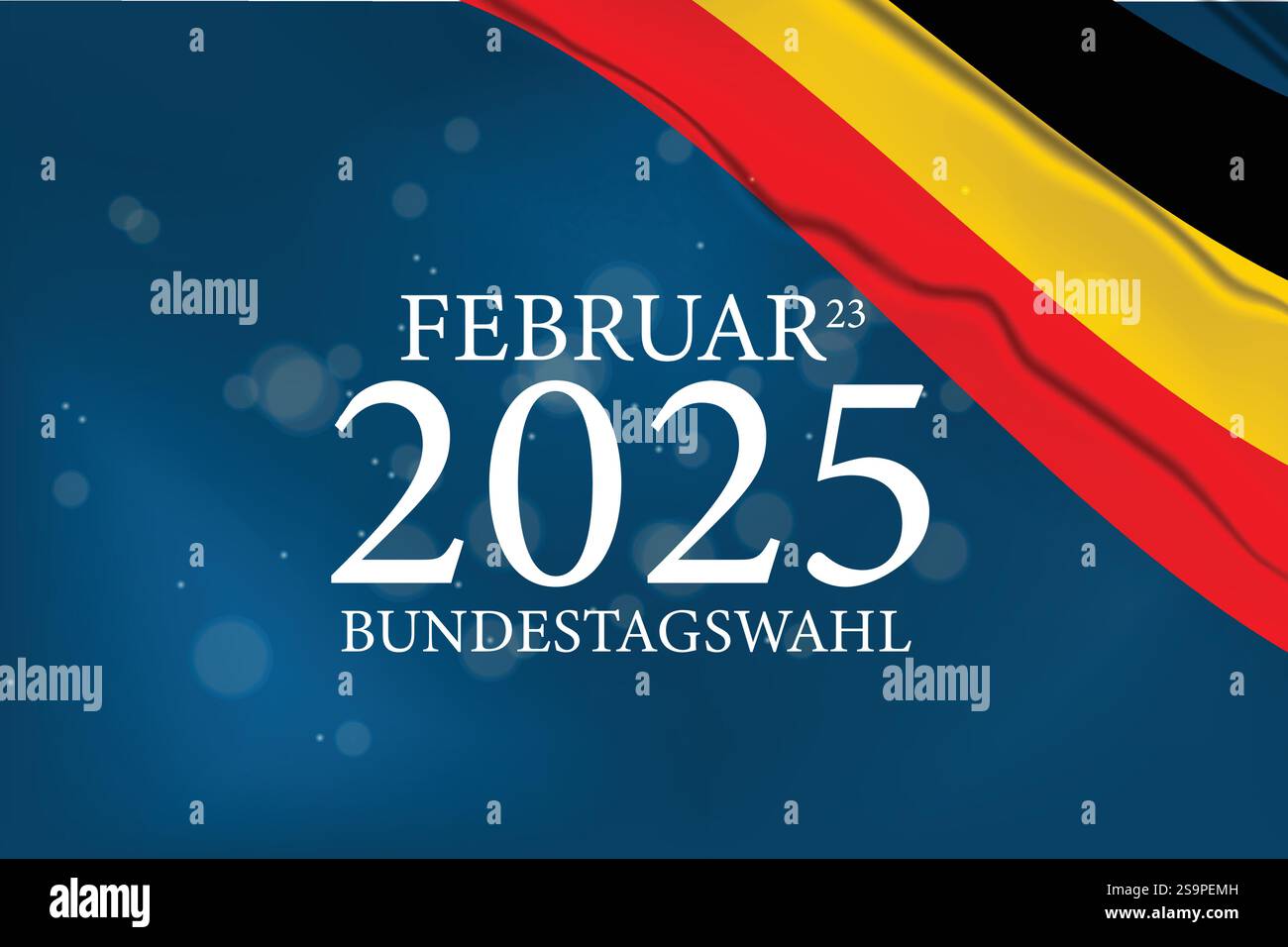 Bundestagswahl 23 februar 2025 Design Stock Vector Image & Art - Alamy