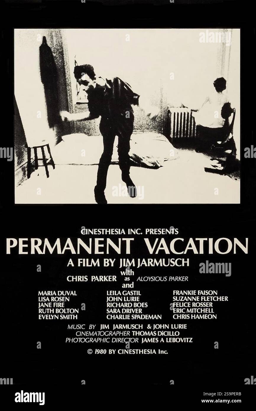PERMANENT VACATION (1980), directed by JIM JARMUSCH. Credit ...