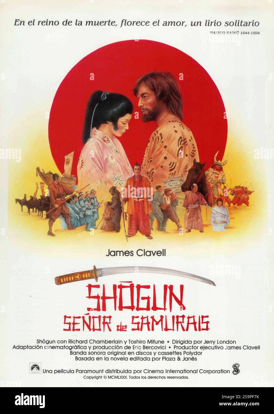 SHOGUN (1980), directed by JERRY LONDON. Credit: PARAMOUNT TELEVISION / Album Stock Photo - Alamy
