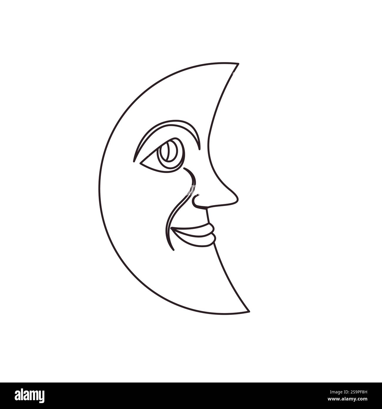 moon face emoji symbol sign icon vector illustration Stock Vector Image ...