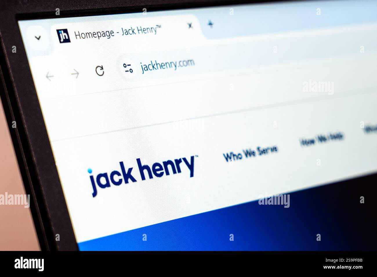 New York, USA - January 20, 2025: Jack Henry website showcasing ...