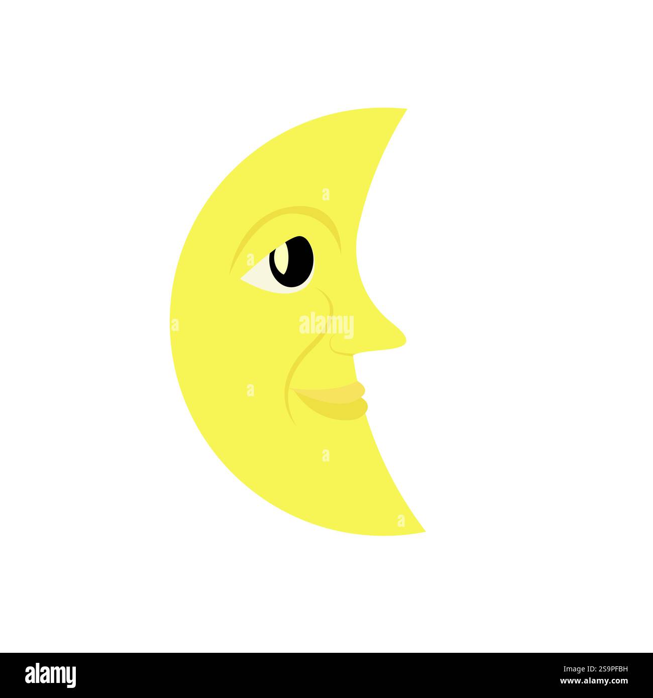 moon face emoji symbol sign icon vector illustration Stock Vector Image ...