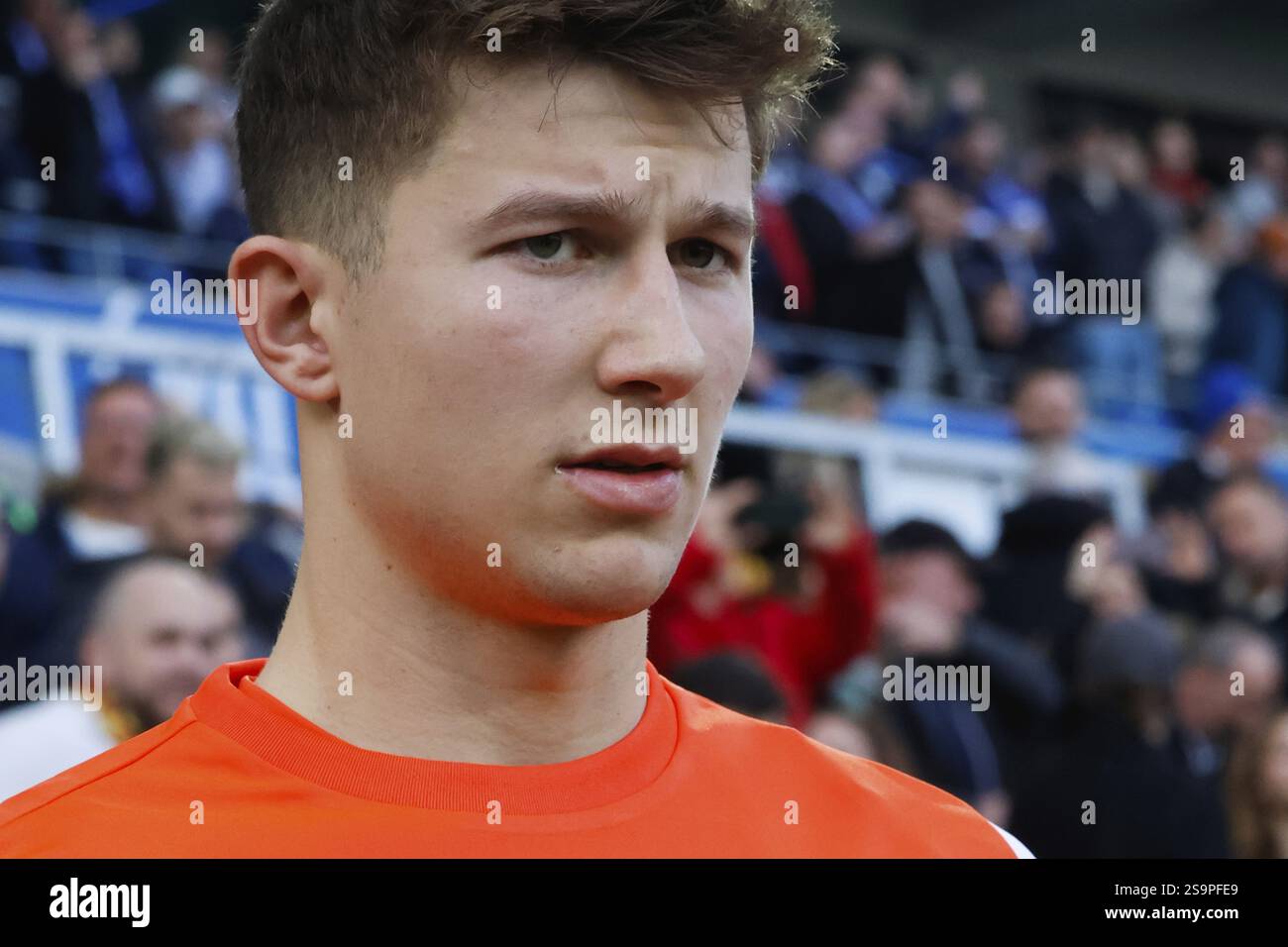 Football match, goalkeeper Max WEIss Karlsruher SC Portrait, BBBank ...