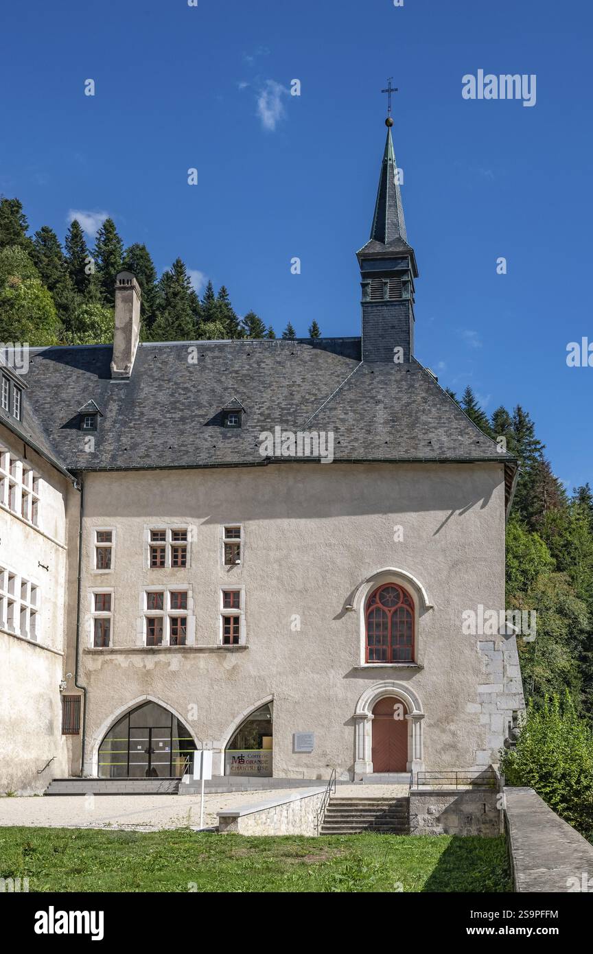 The museum entrance of the Grande Chartreuse, cradle of the Chartreuse ...