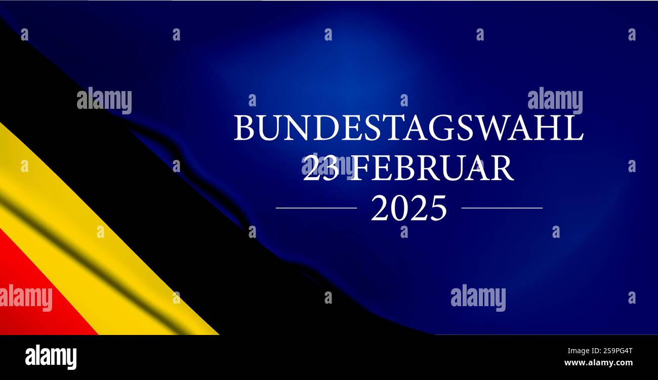 Bundestagswahl 23 februar 2025 Design Stock Vector Image & Art - Alamy