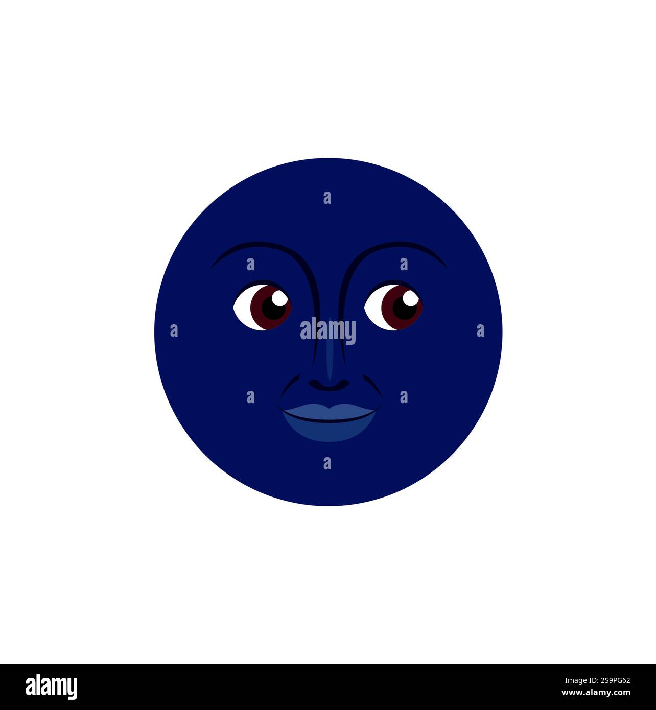 moon face emoji symbol sign icon vector illustration Stock Vector Image ...
