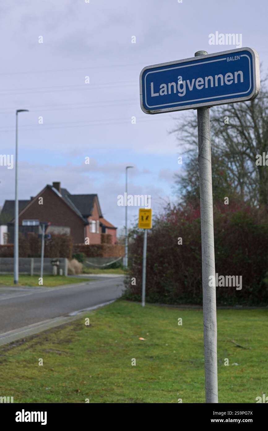 The 'Langvennen' street is pictured in Balen on Monday 27 January 2025 ...