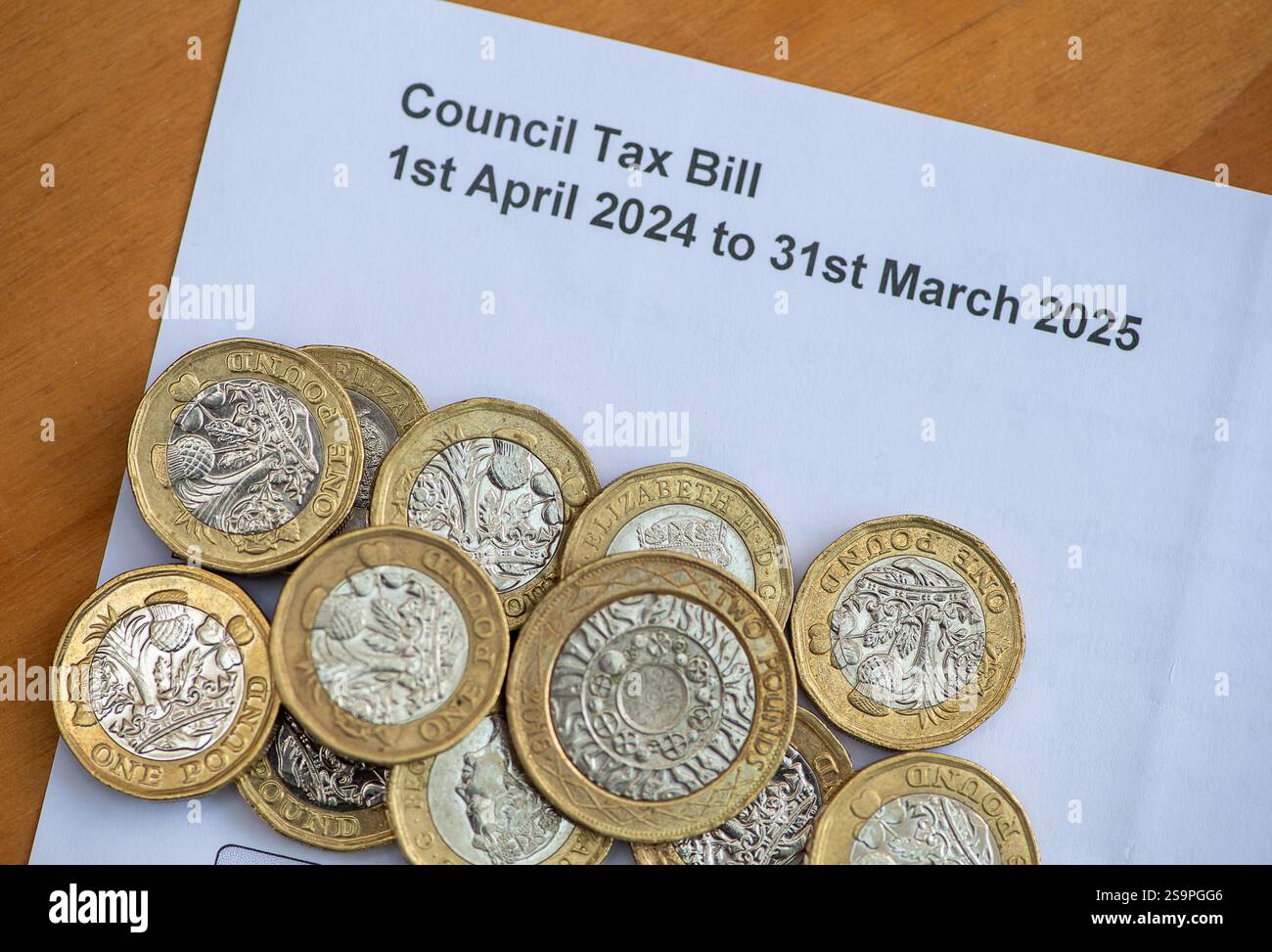 Windsor, Berkshire, UK. 27th January, 2025. A Council Tax demand from ...