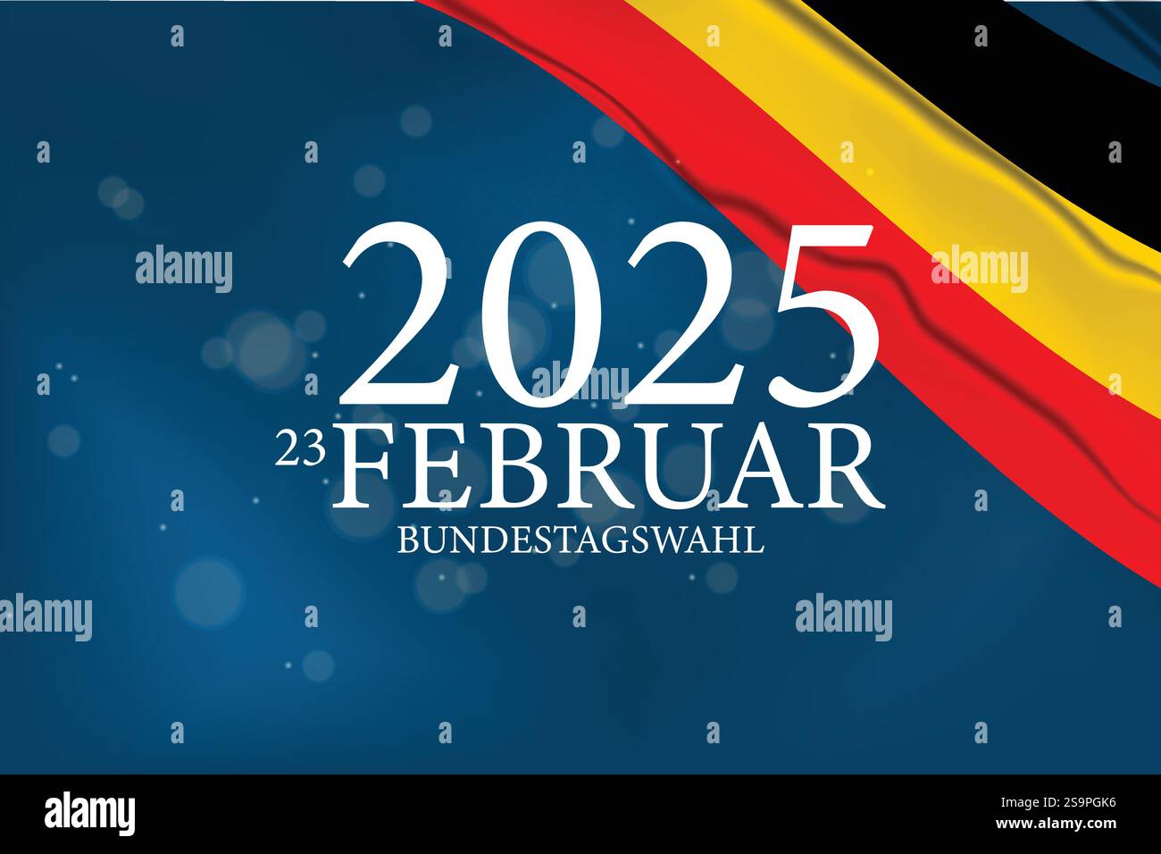 Bundestagswahl 23 februar 2025 Design Stock Vector Image & Art - Alamy