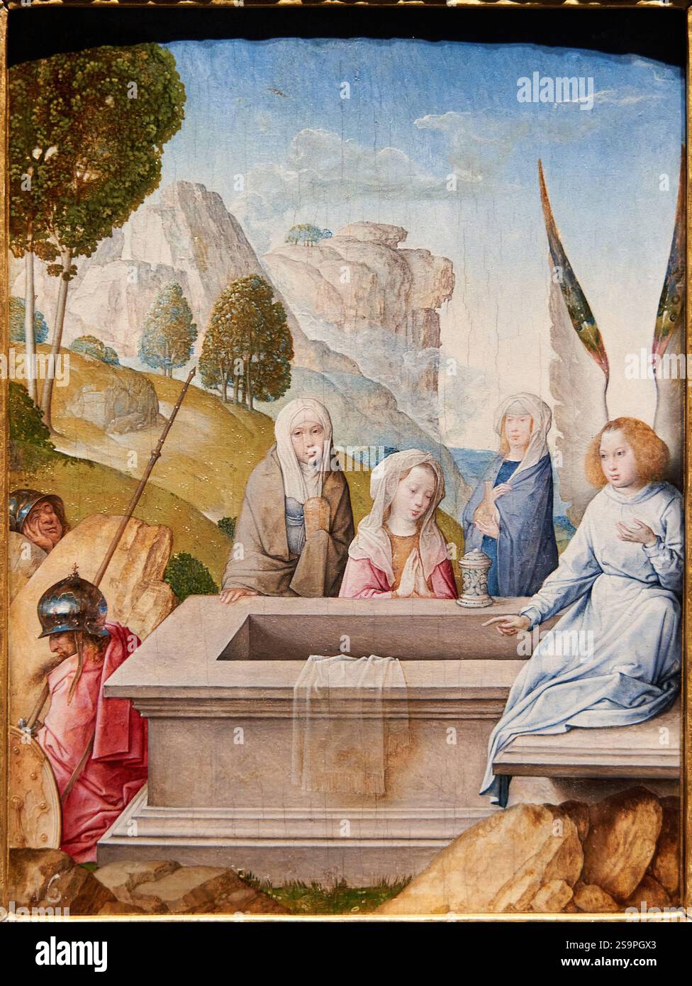 The Three Marys before the Tomb, JUAN DE FLANDES (ABOUT 1465-1519), Polyptych of Isabella the ...