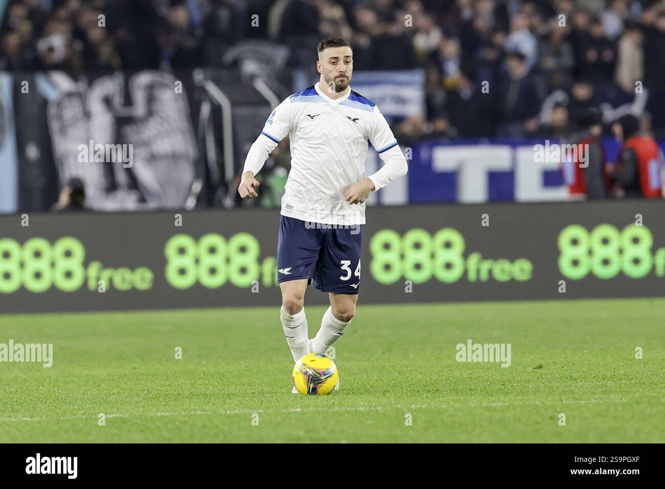 Rome, Italy. 26th Jan, 2025. Lazioâ??s Spanish defender Mario Gila ...
