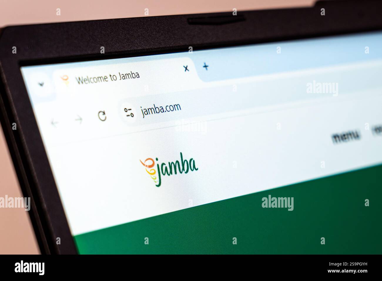 New York, USA - January 20, 2025: Jamba website featuring smoothies and ...