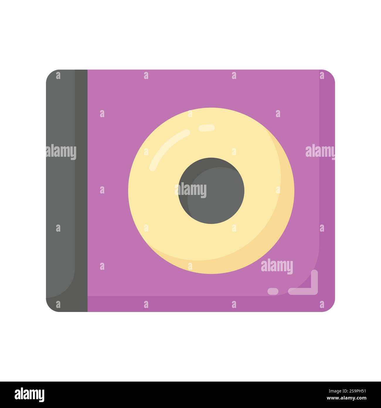An icon of dvd player in trendy design style, modern cd rom vector ...