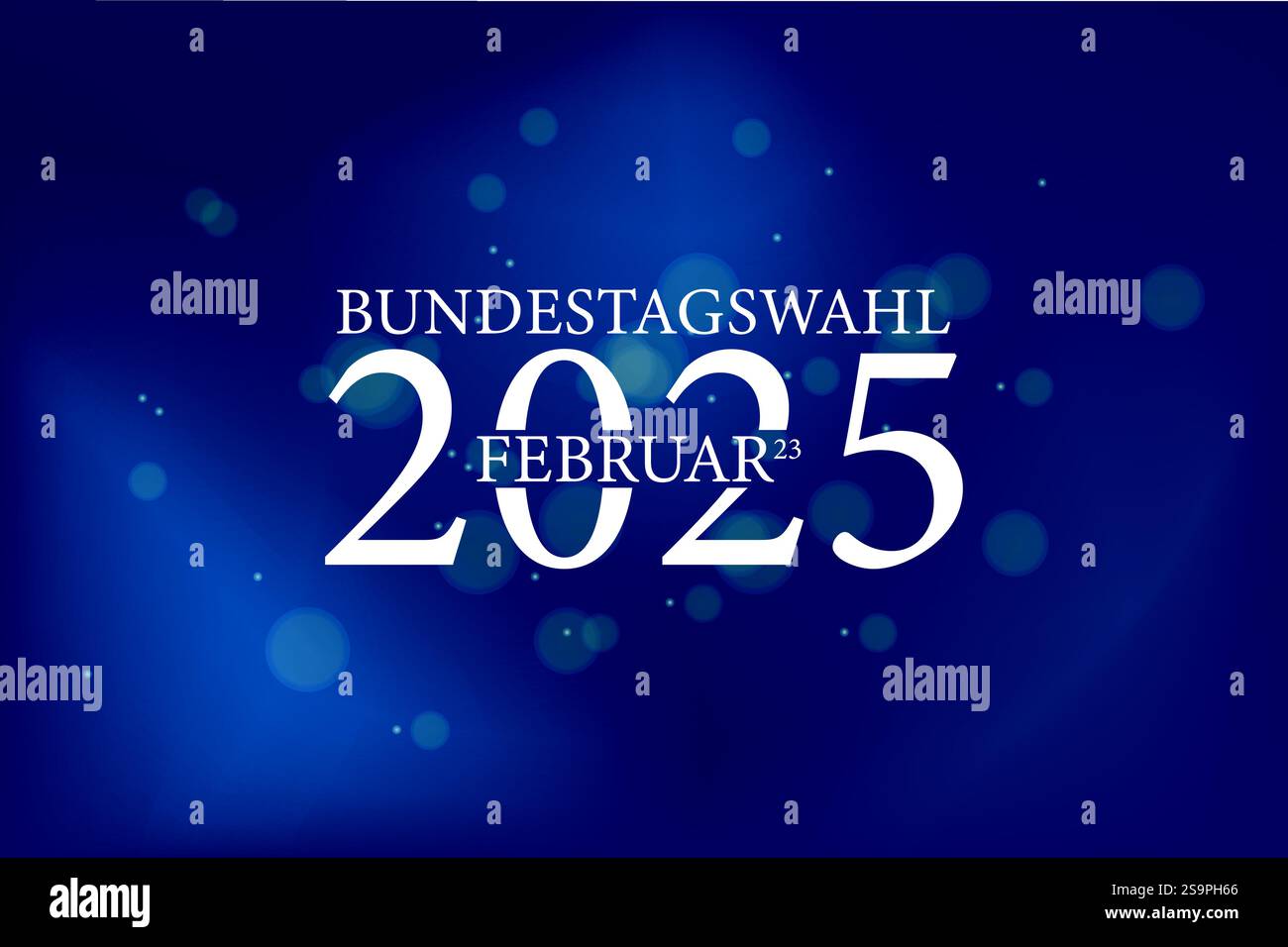 Bundestagswahl 23 februar 2025 Design Stock Vector Image & Art - Alamy