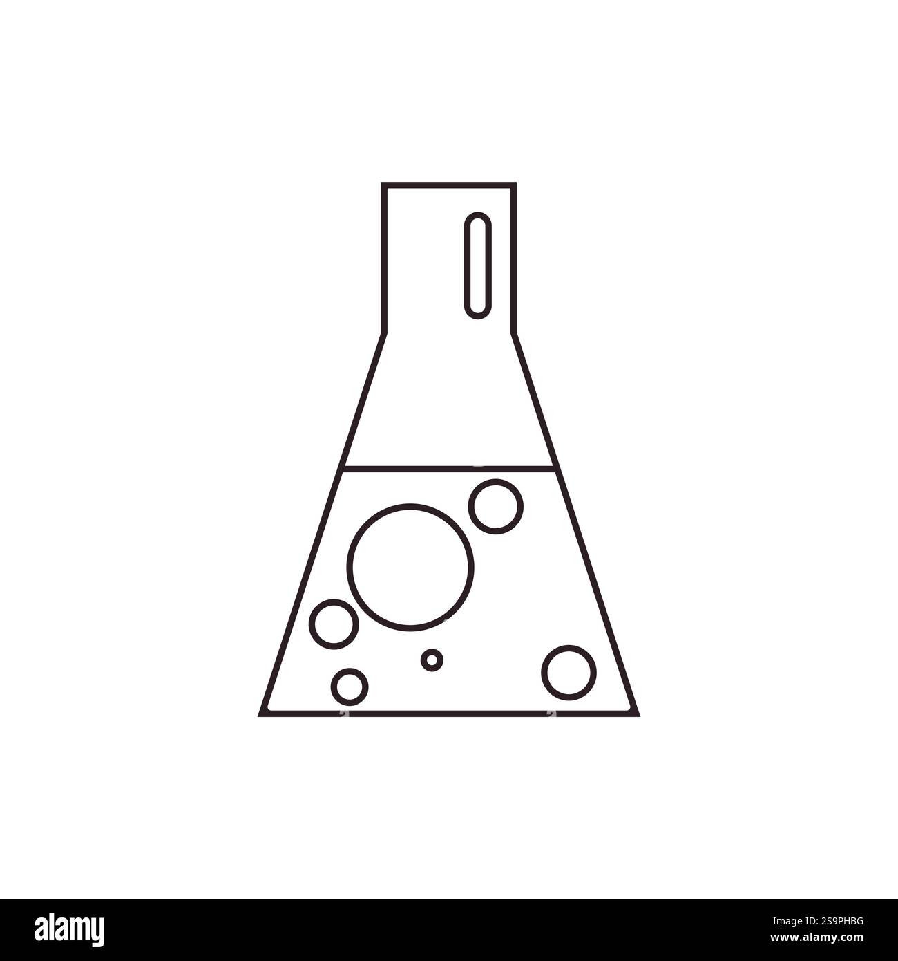 laboratory chemistry flask science emoji symbol sign icon vector ...