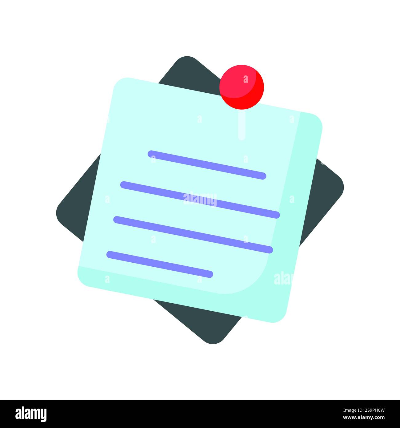 Sticky notes vector design in modern style, ready to use vector Stock ...