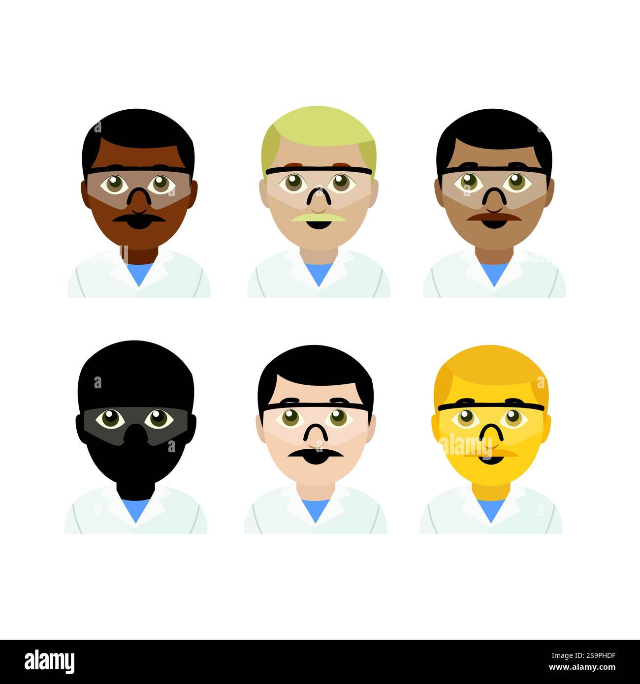 research science person scientist laboratory vector people illustration ...