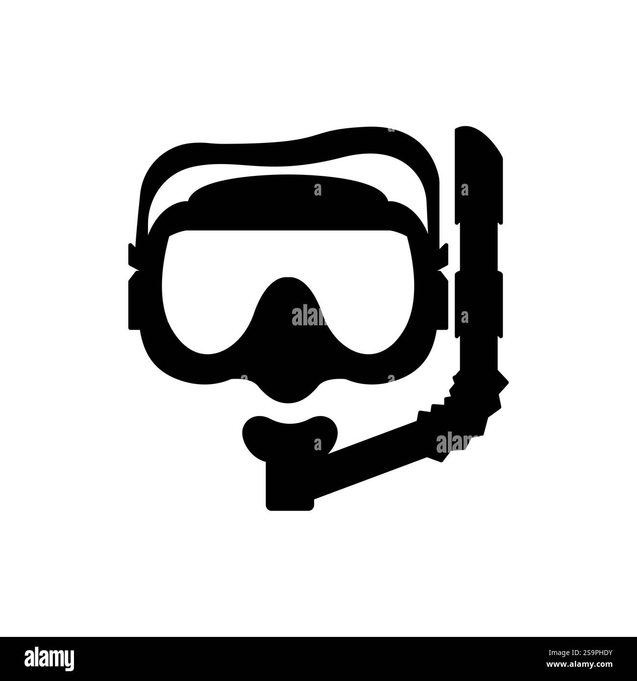 scuba dive diving mask illustration vector emoji Stock Vector Image ...