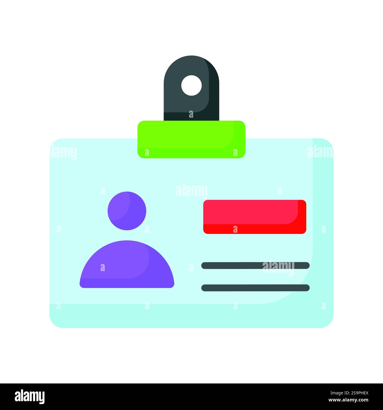 Student id card vector design, entry pass icon in modern style Stock ...