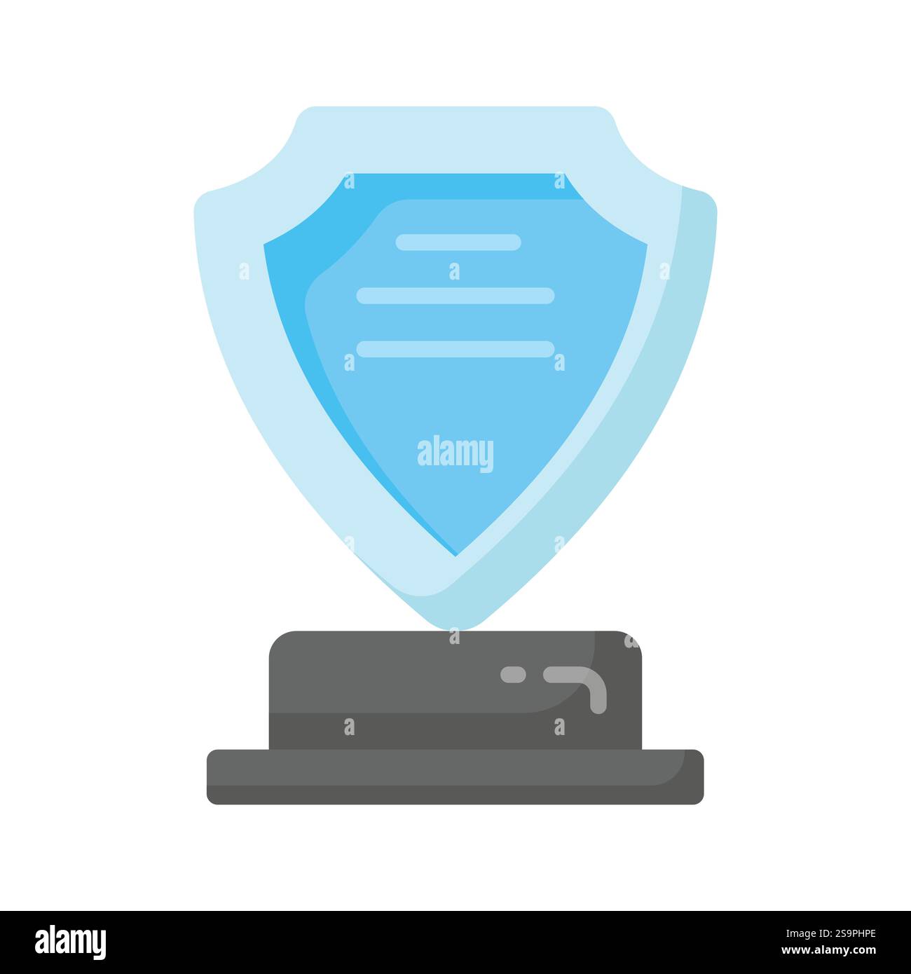 Shield trophy icon, ready to use vector, isolated on white background ...