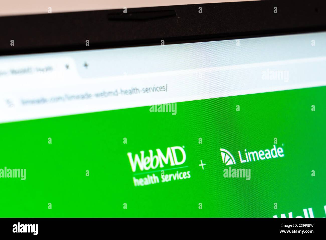 New York, USA - January 26, 2025: webmd health services and limeade ...