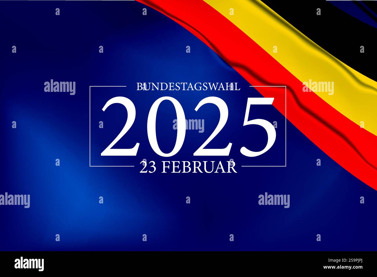 Bundestagswahl 23 februar 2025 Design Stock Vector Image & Art - Alamy