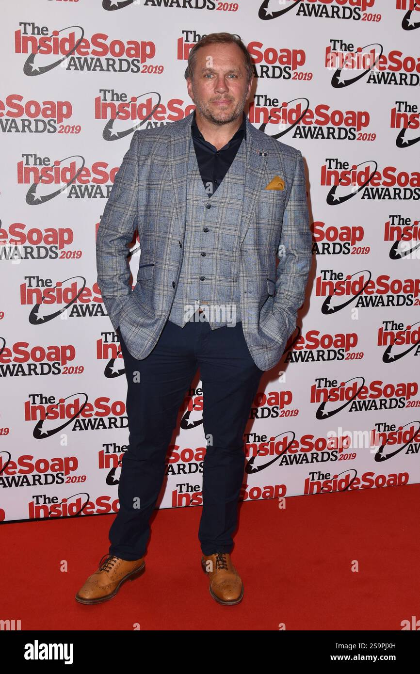 Dean Andrews attends The Inside Soap Awards 2019, in London, England ...