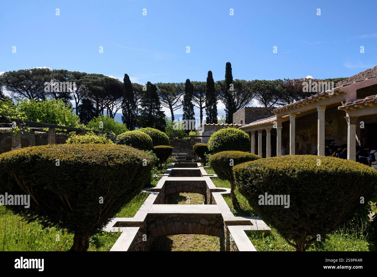 Pompei. Italy. Archaeological site of Pompeii. The House of Julia Felix ...