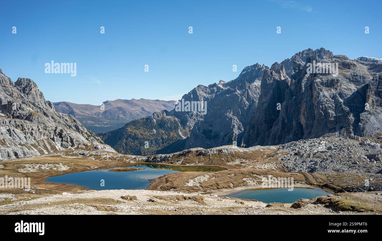 Italian Alps Glacial Lakes Panorama Stock Photo - Alamy