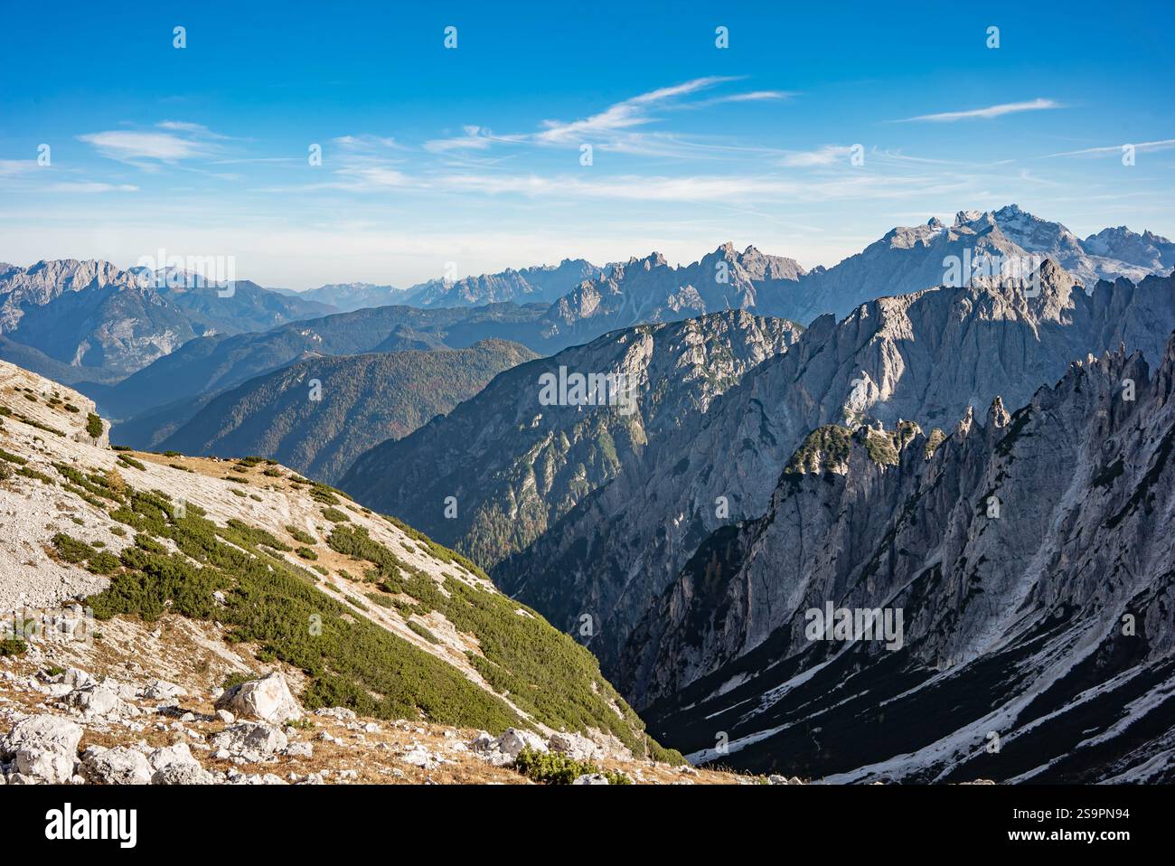Mountain Tranquility: Dolomite Range Panoramic Stock Photo - Alamy