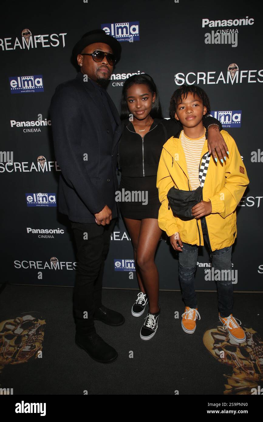 Omar Epps, K'mari Mae Epps, Amir Epps at the 'Trick' film premiere at ...