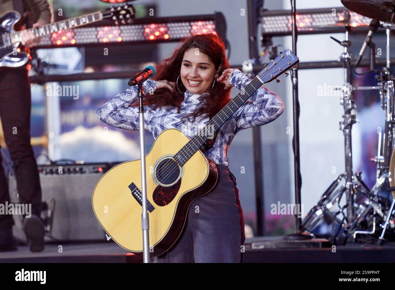 Alessia Cara performing on the 'Today' Show at Rockefeller Plaza on ...