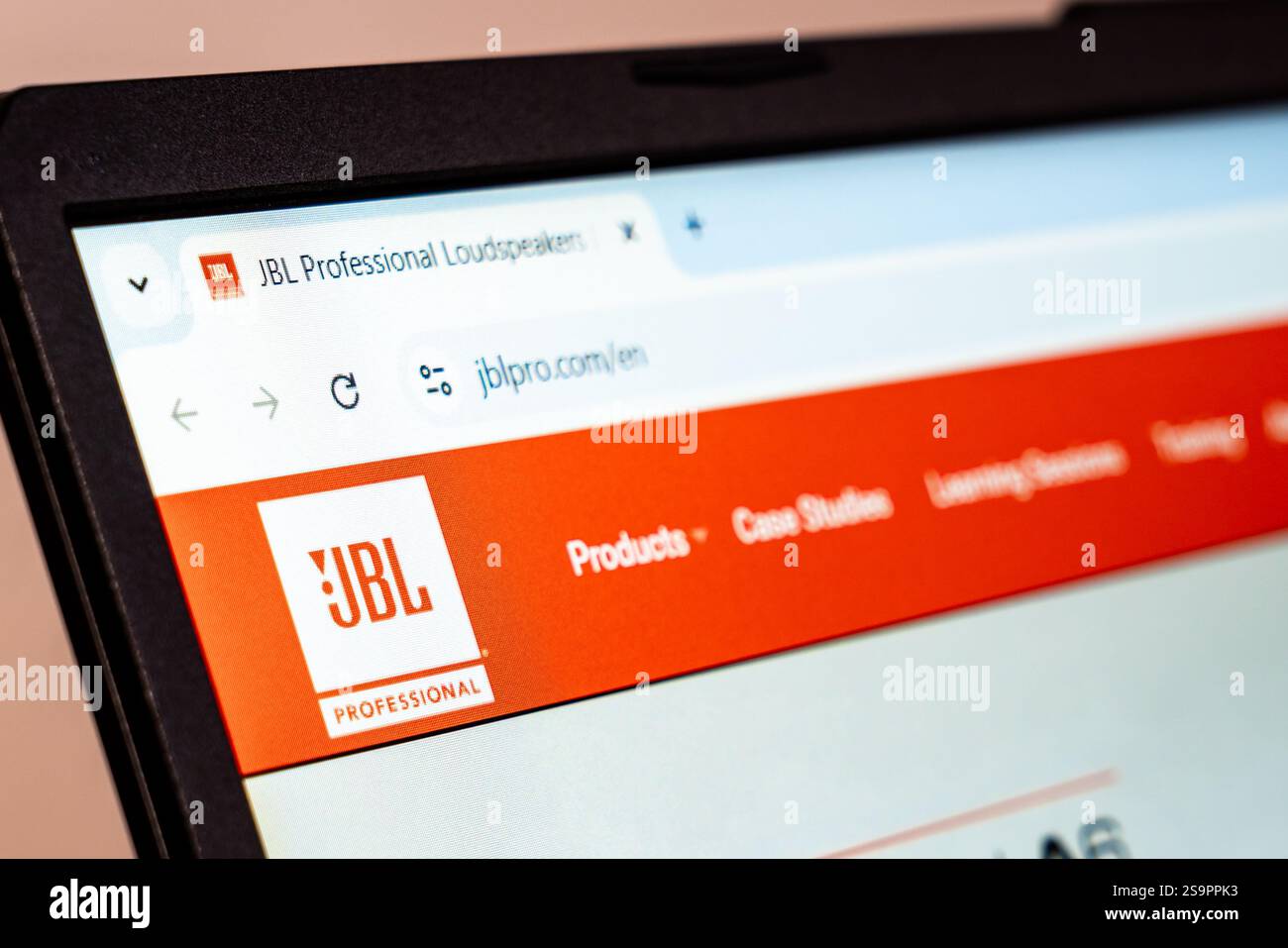 New York, USA - January 20, 2025: JBL Professional audio equipment ...