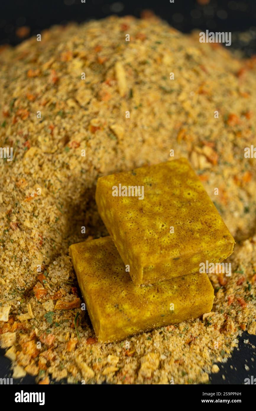 Flavor Cubes with Seasoning Mix. All-Purpose Cooking Cubes Stock Photo ...