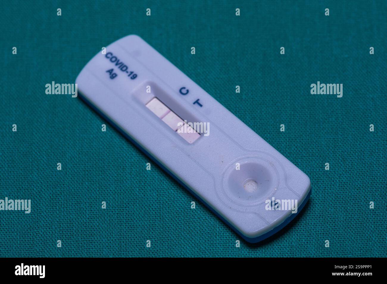 COVID-19 rapid antigen test with positive result Stock Photo - Alamy