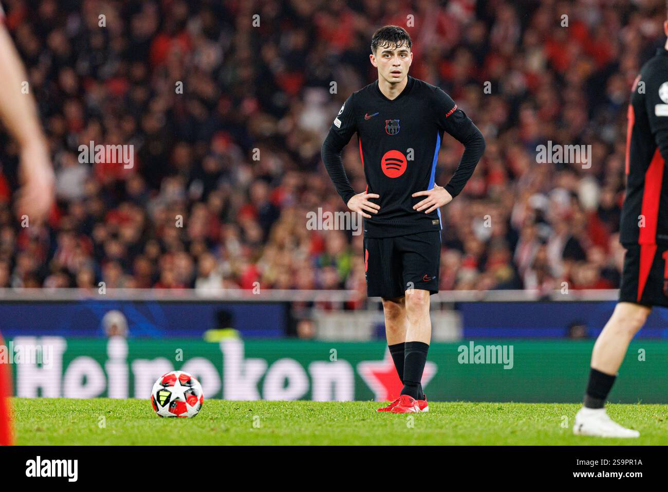 Pedri seen during UEFA Champions League game between teams of SL ...