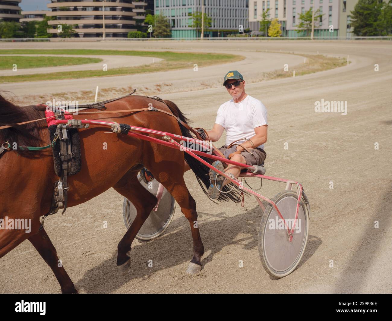 Vienna, Austria, July 19, 2023. Krieau Trotting Track, also known as ...