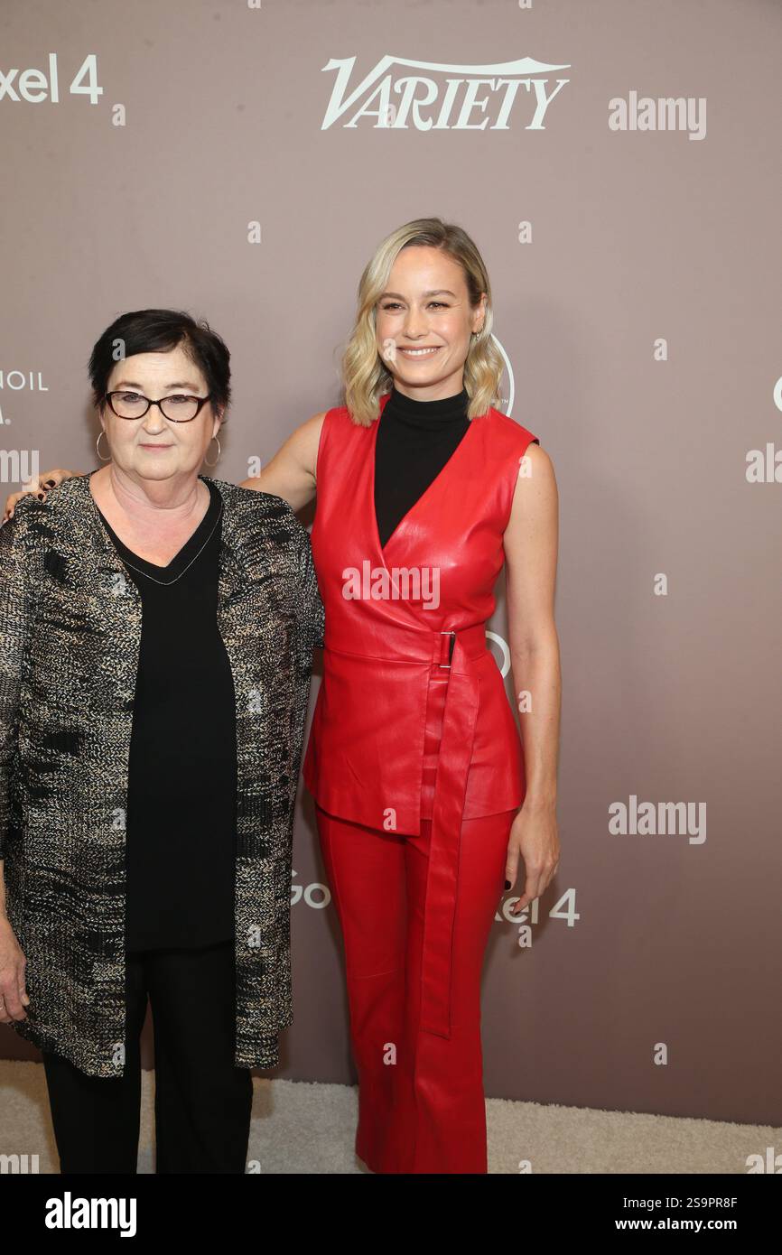 Eva Ansley and Brie Larson at the Variety's Power of Women Presented by ...