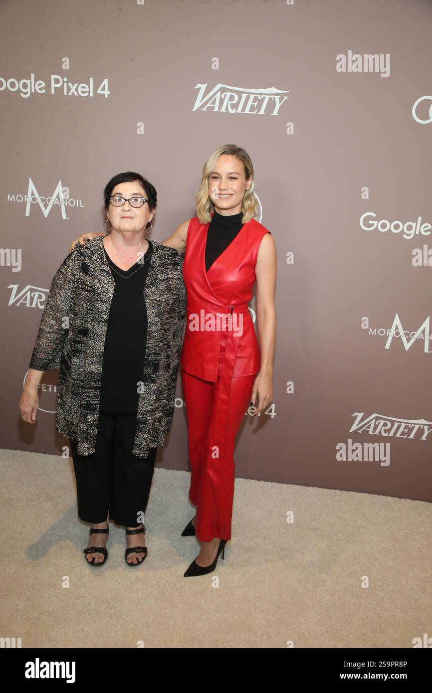 Eva Ansley and Brie Larson at the Variety's Power of Women Presented by ...