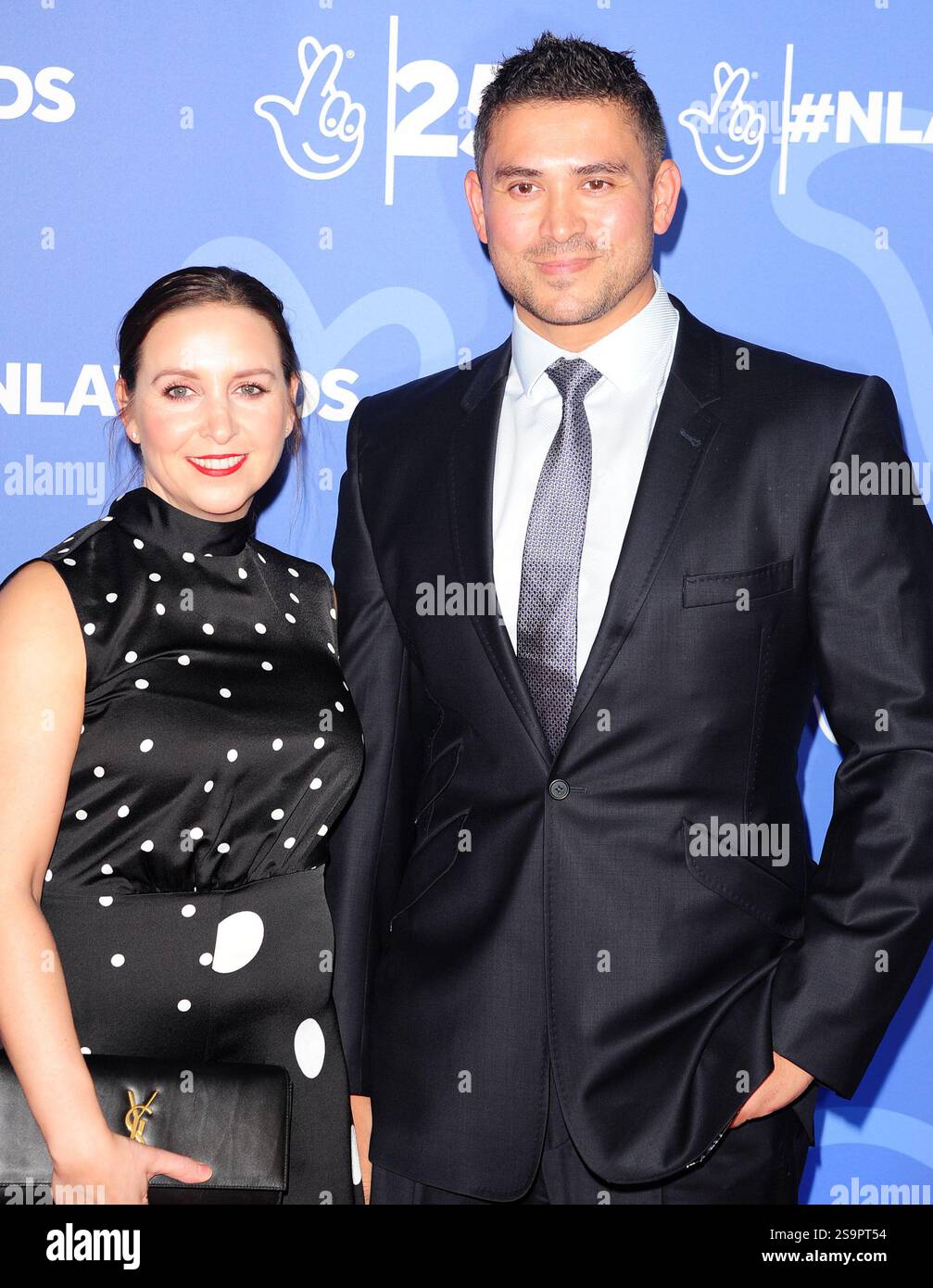 Jill Morgan and Rav Wilding attending the National Lottery Awards at ...