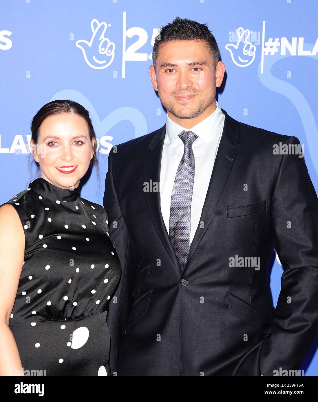 Jill Morgan and Rav Wilding attending the National Lottery Awards at ...