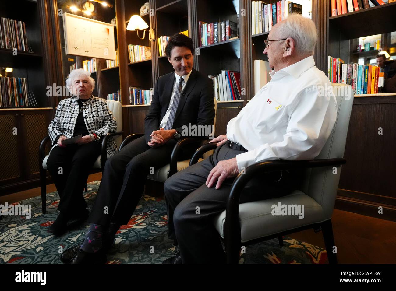 Canadian Holocaust survivors Miriam Ziegler, left, and Howard Chandler ...