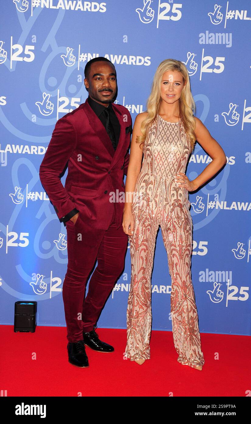 Ore Oduba &Portia Oduba attending the National Lottery Awards at the ...