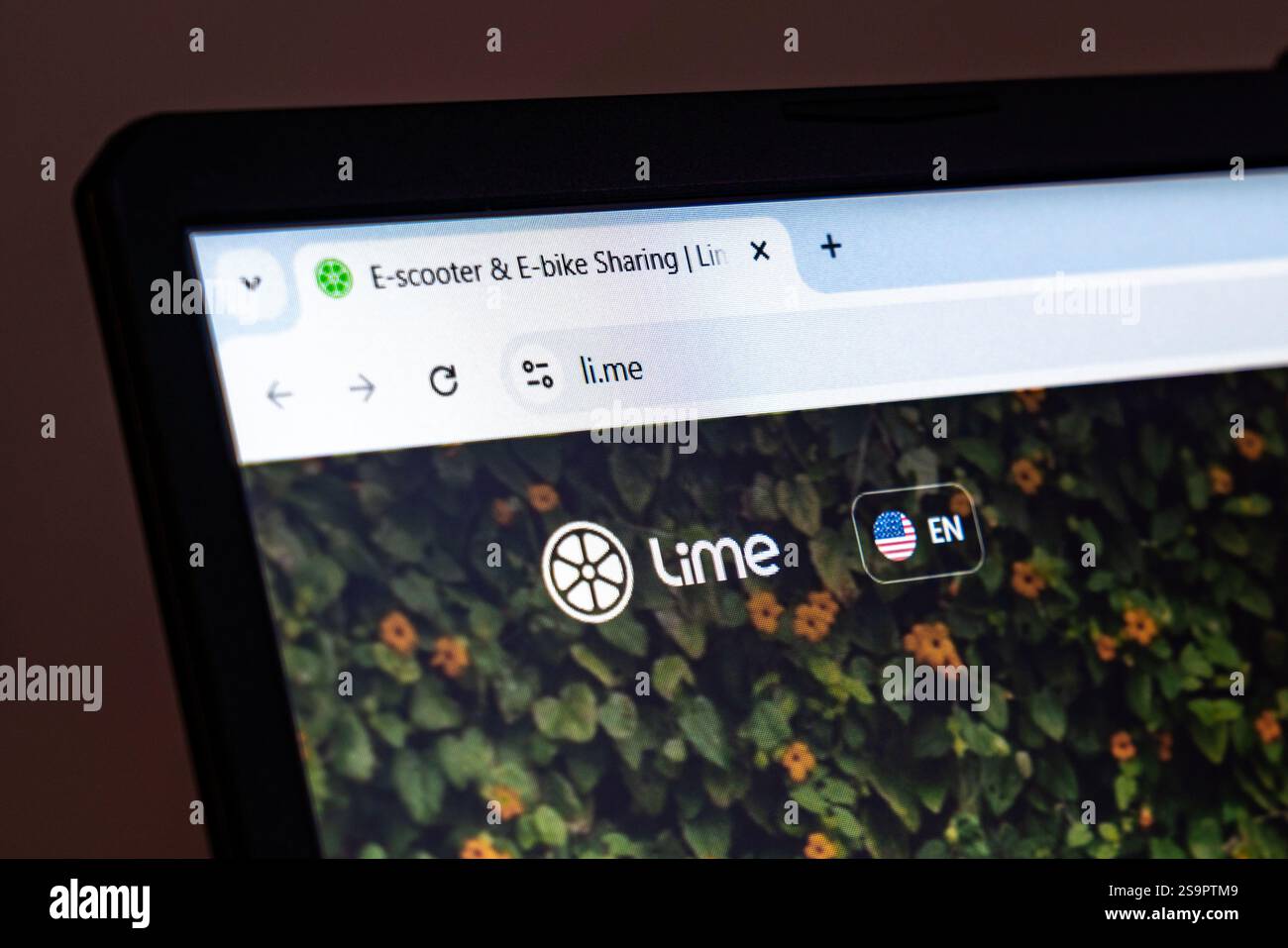 New York, USA - January 22, 2025: Lime website displayed on laptop ...