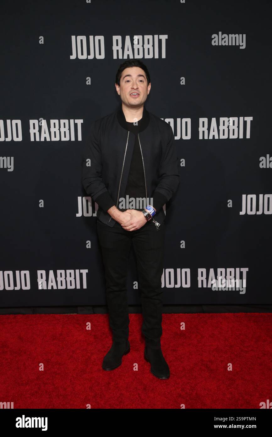 Jason Fuchs at the 'Jojo Rabbit' film premiere, Arrivals, Hollywood ...