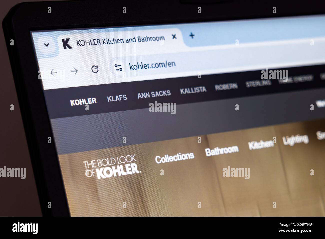 New York, USA - January 22, 2025: Kohler kitchen and bathroom design ...