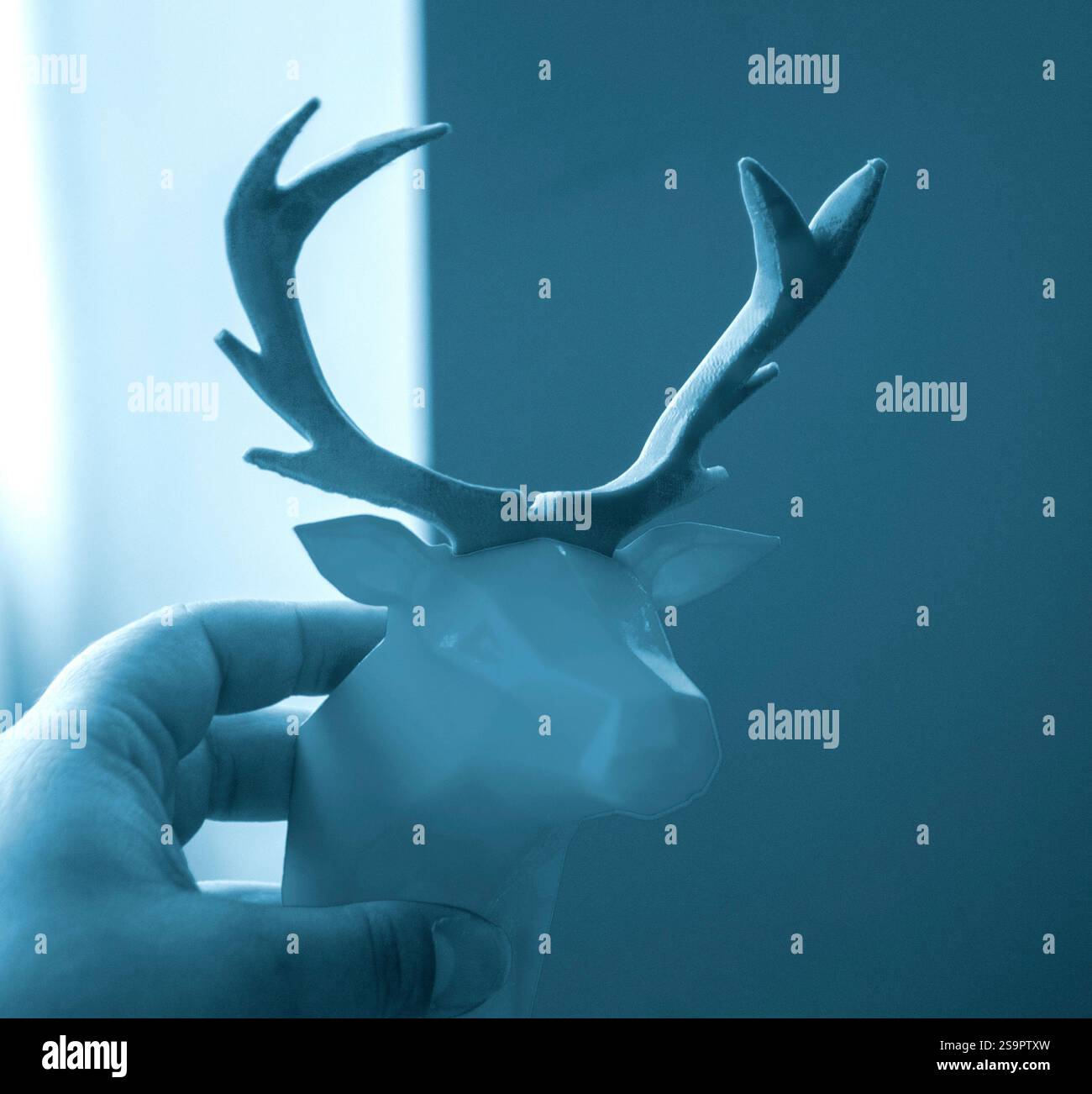 Creative art model printed on a 3D printer. Different objects created ...