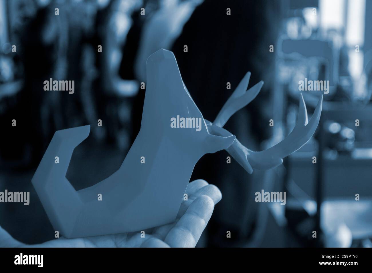 Creative art model printed on a 3D printer. Different objects created ...